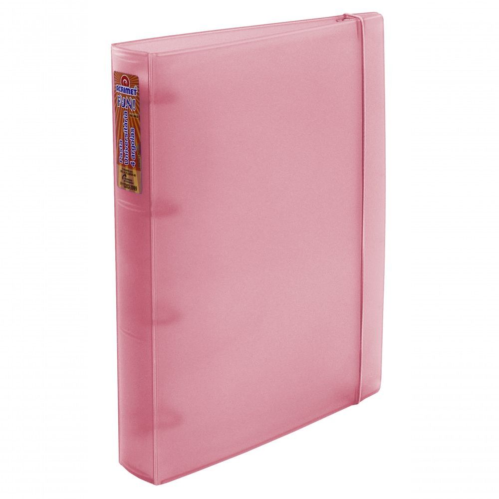 Fichario Universitario Acrimet 4 Argolas Oficio 804 Rose Cl ...