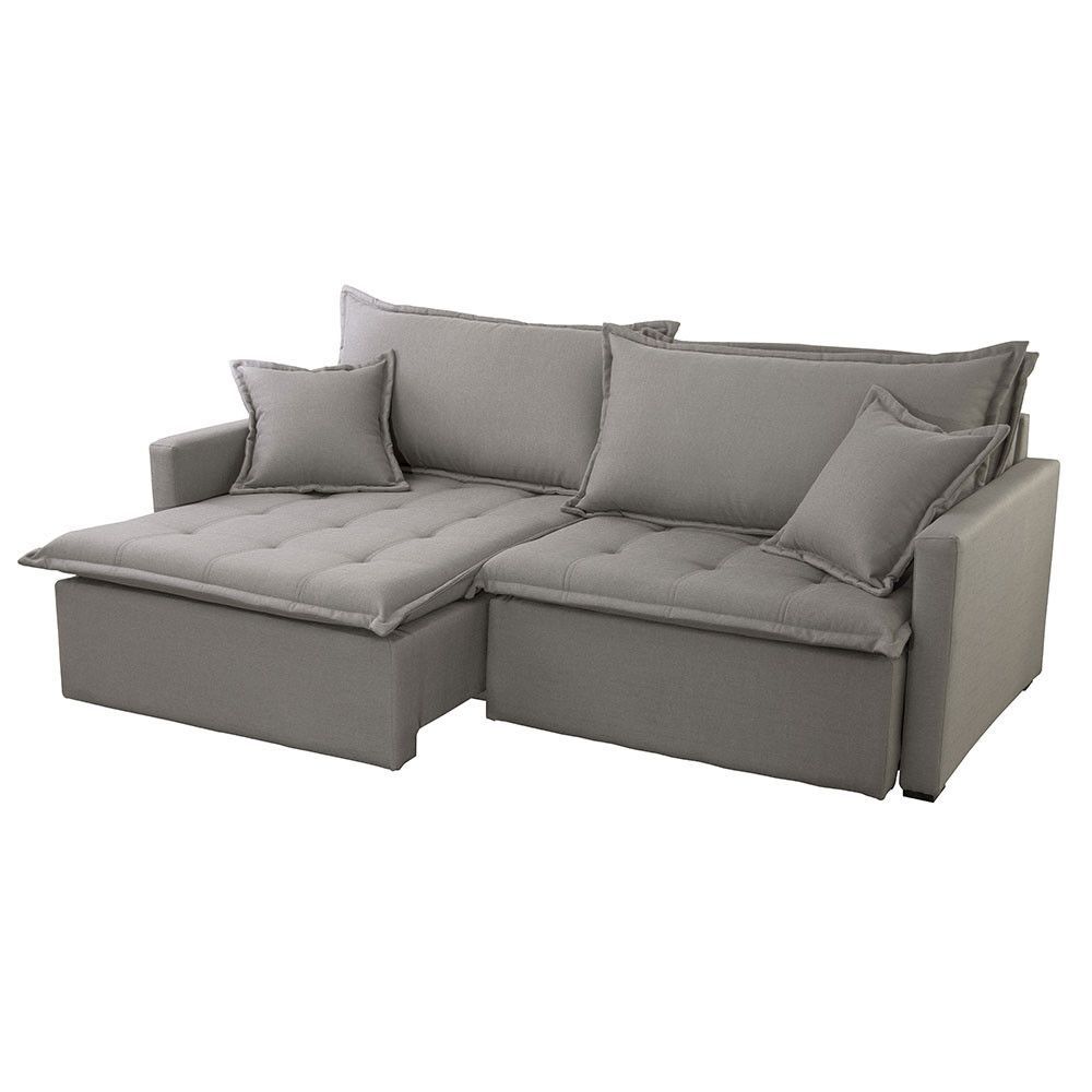 Sofá Cama Flora 02 Módulos De 80cm Br 15cm Meu Sofá Online B026 Veludo Prata - WebContinental