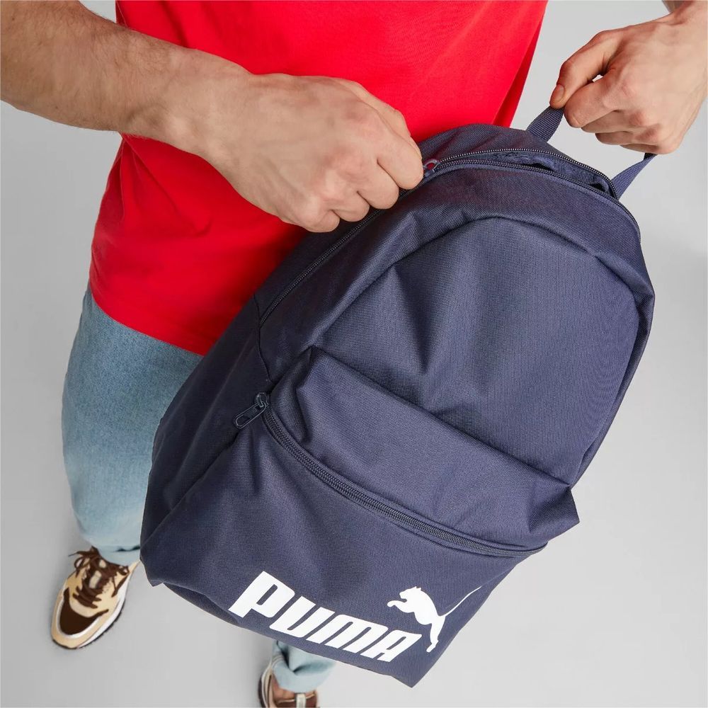 Mochila Puma Phase Unissex Backpack Original Logo Cat E Puma Azul Navy ...