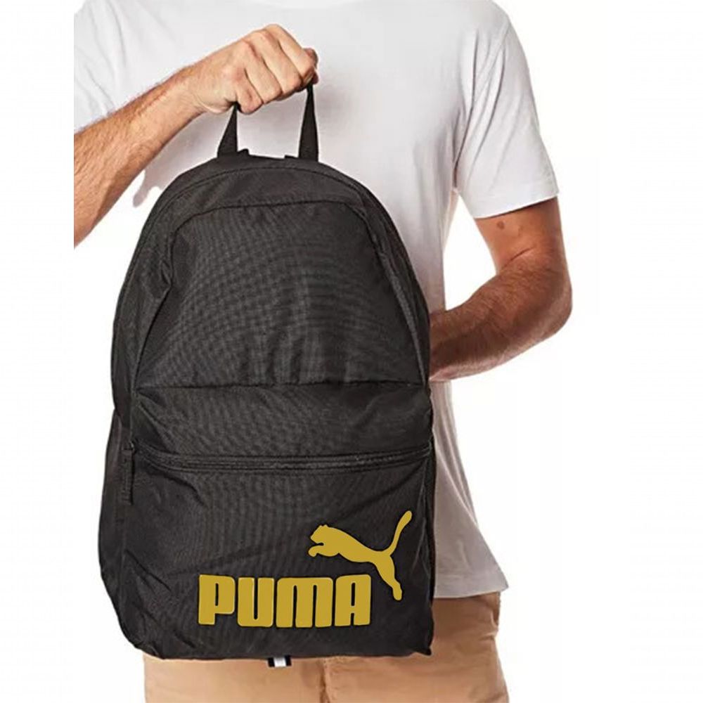 Mochila Puma Phase Unissex Backpack Original Logo Cat E Puma Preto ...
