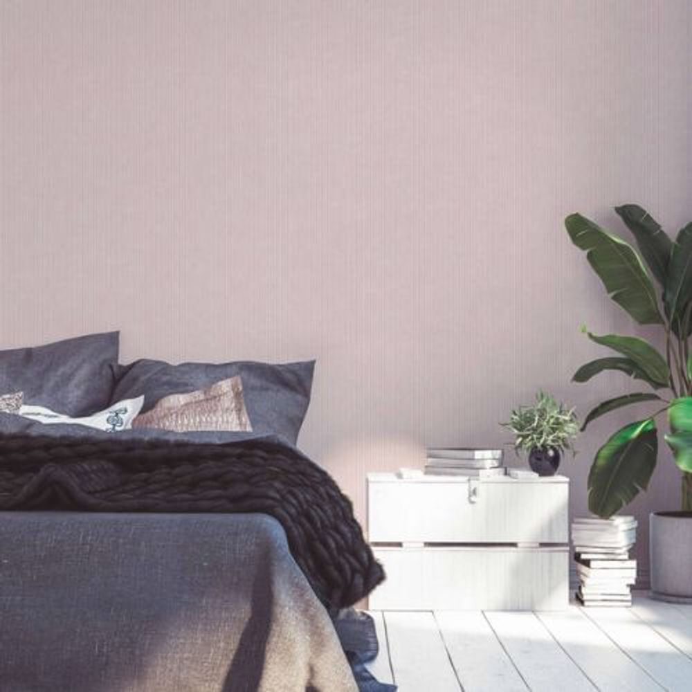 Papel De Parede Famous Garden Listrado Rosa 390761 - WebContinental