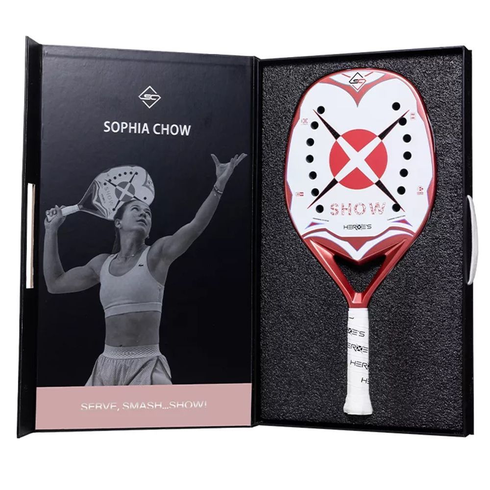 Raquete Beach Tennis Heroes Sofia Chow Show 2024 Rosa Branca ...