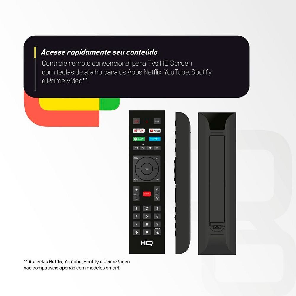 Smart Tv Led 43 Polegadas Full Hd Hqstv43n Hq Preto Bivolt - WebContinental