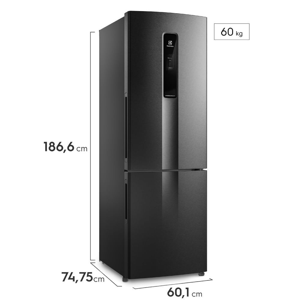 Geladeira Electrolux Frost Free Inverter Efficient Autosense E Rapid ...