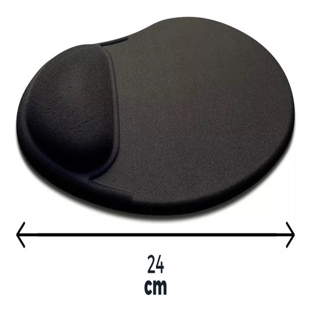 Mousepad Ergonomico Com Suporte Pulso Mouse Pad Gel Descanso Neoprene ...